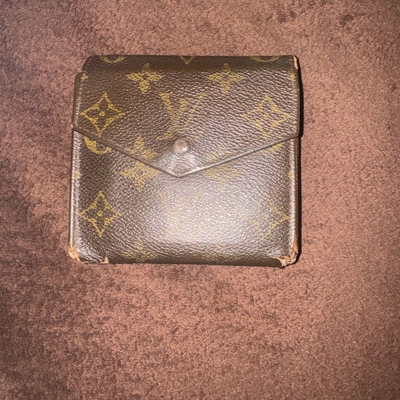 Louis Vuitton | Bags | Authentic Lv Double Snap Mono Wallet Has Been ...